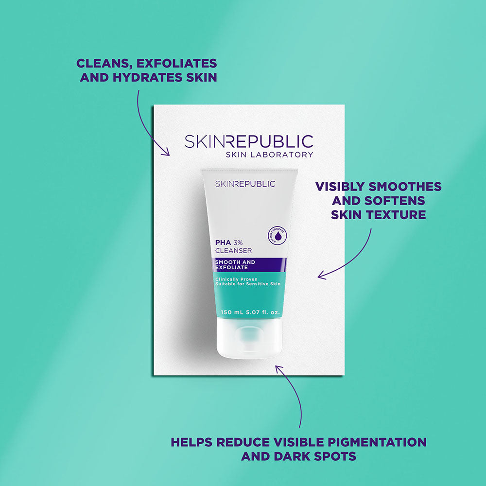 Clinically Proven PHA 3% Cleanser - Skin Republic - Skin Republic Global